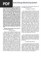 Iot Based Solar Power Monitoring System Using Esp8266 | PDF