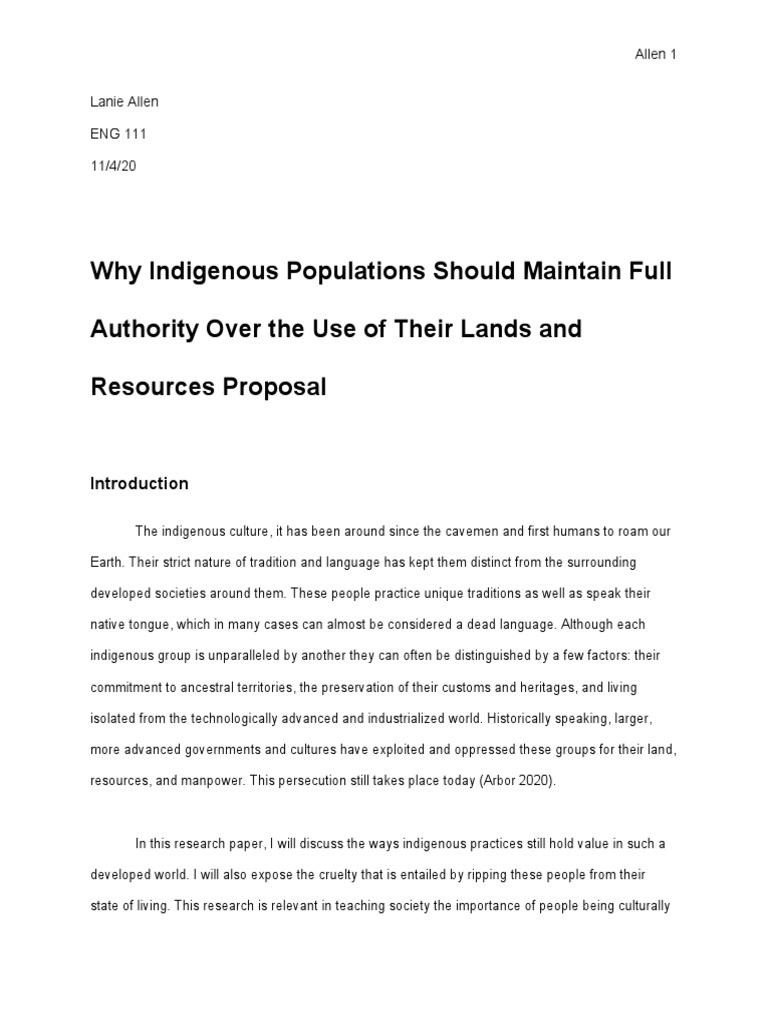 Research Proposal | PDF | Indigenous Peoples | Traditions