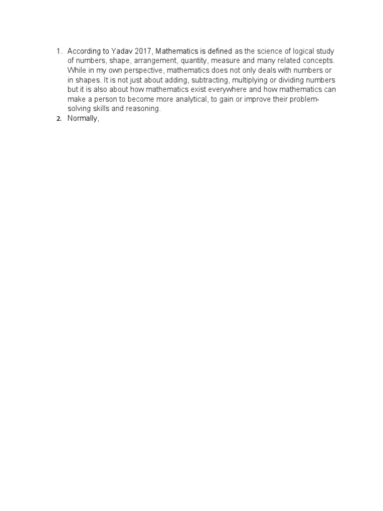 The Essence of Mathematics Explained | PDF
