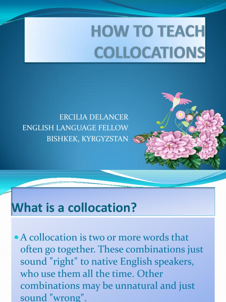Understanding English Collocations | PDF | English Language | Verb