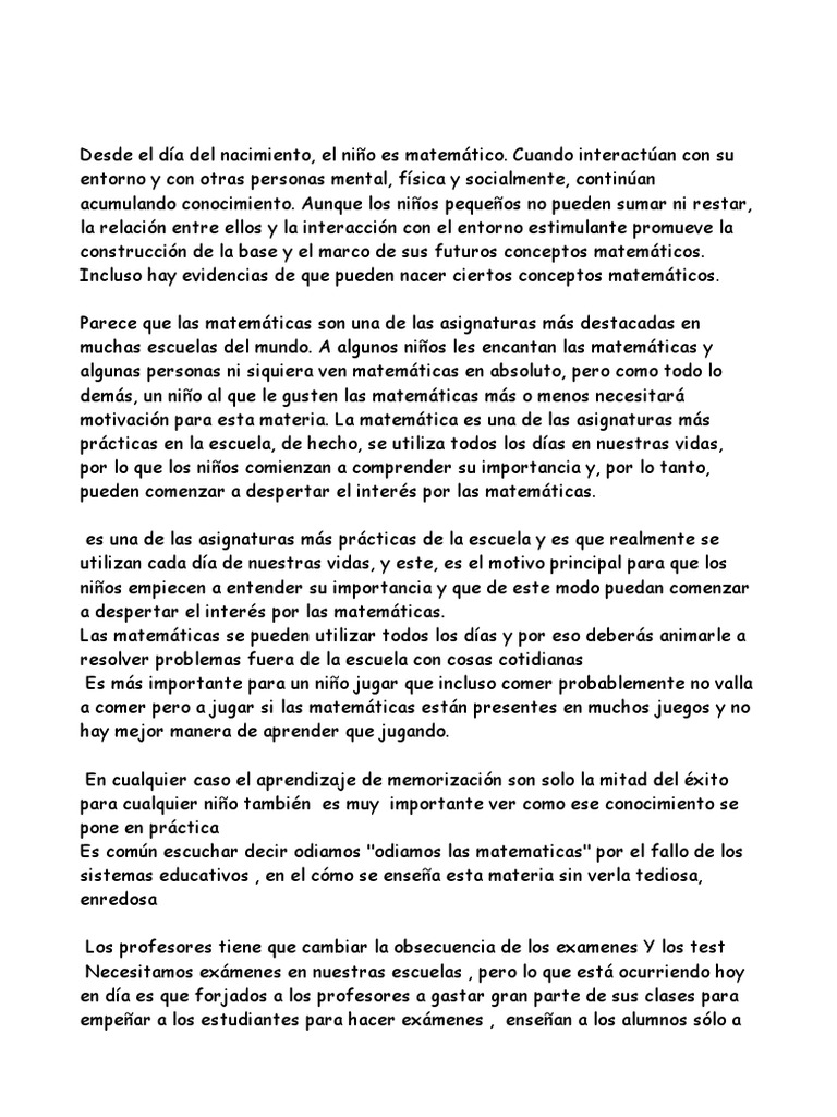 Ppi Odt | PDF | Enseñanza de matemática | Aprendizaje