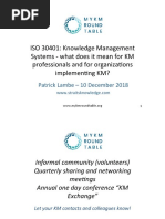 Iso 30401 2018 | PDF | Audit | Knowledge Management