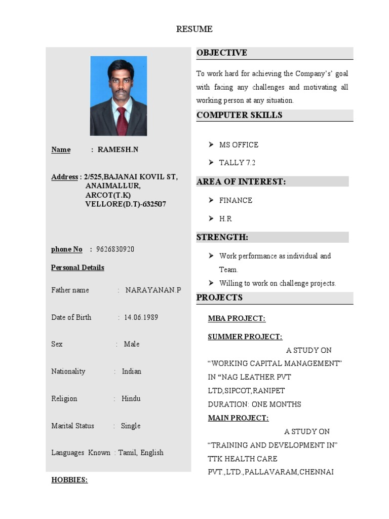 Ramesh Resume 2019 | PDF