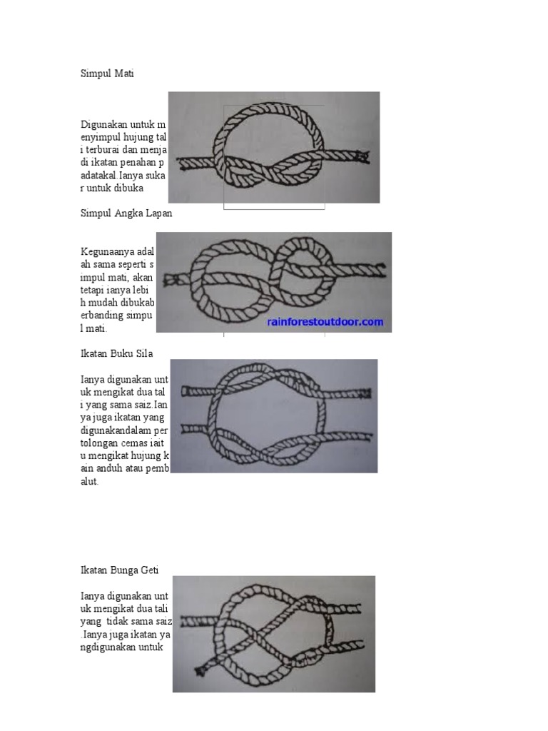 Simpul Dan Ikatan | PDF