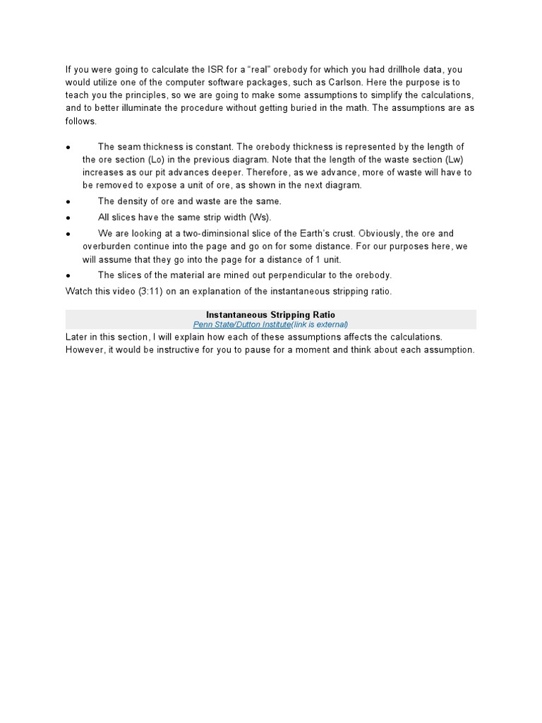 Instantaneous Stripping Ratio: Penn State/Dutton Institute (Link Is ...