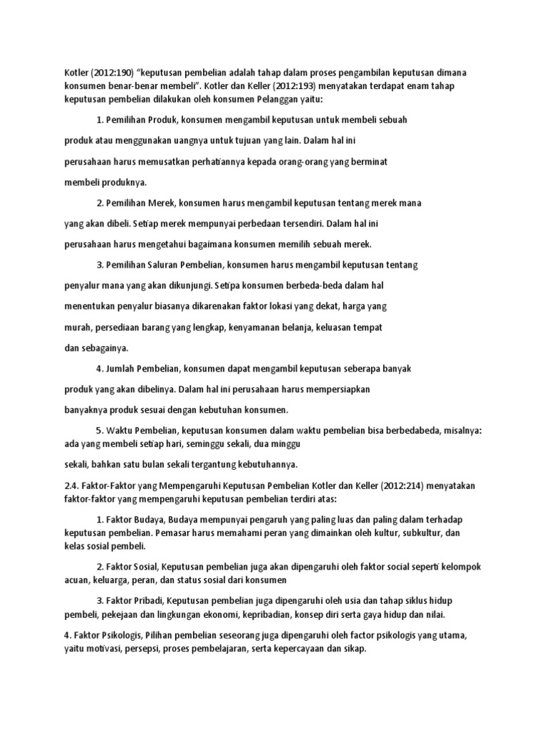 Keputusan Pembelian | PDF