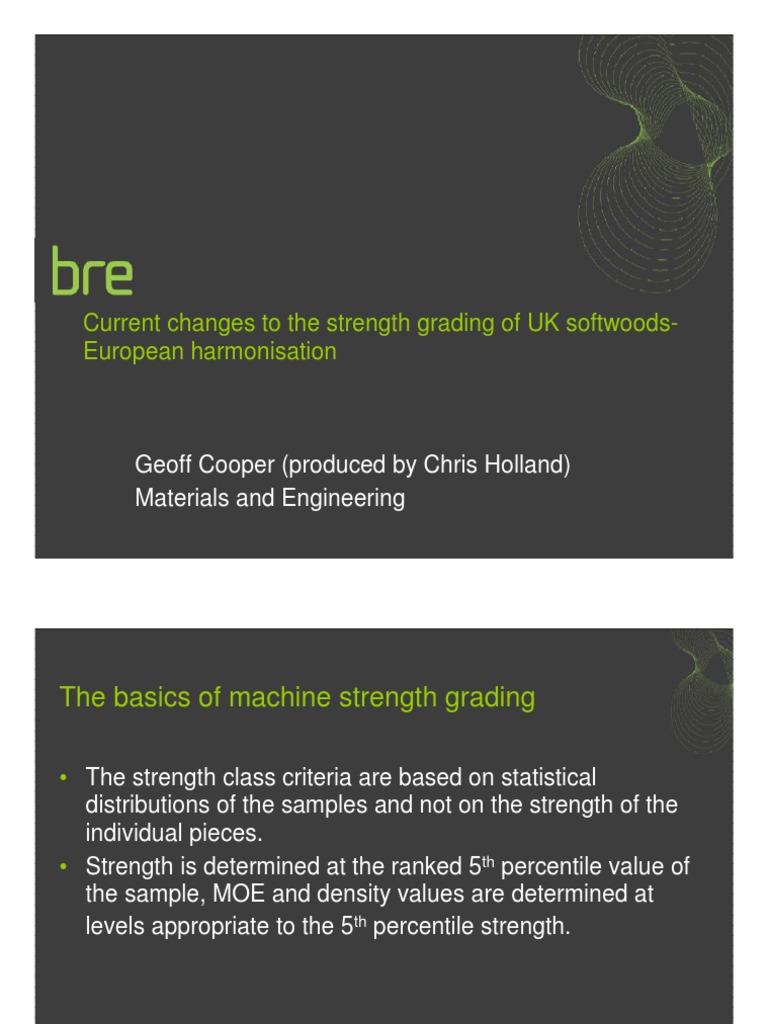 UK Softwood Strength Grading Changes | PDF | Lumber | Business
