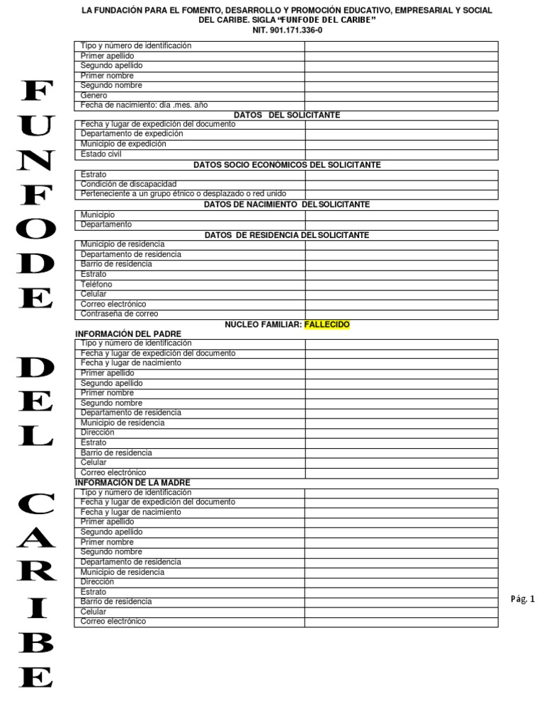 Formulario ICETEX en Blanco | PDF | Business