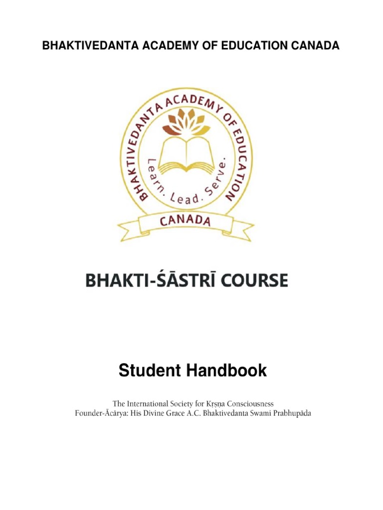 Student Handbook PDF | PDF | Krishna | Hinduism