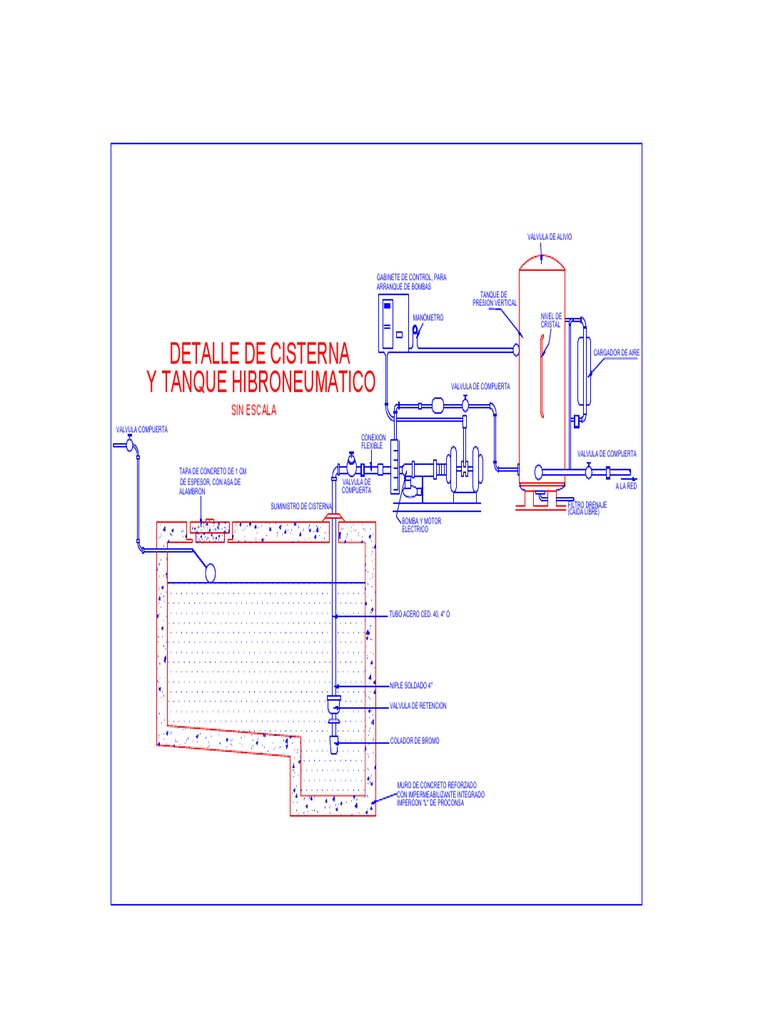Detalle de Cisterna | PDF | Ingeniería mecánica | Bienes manufacturados