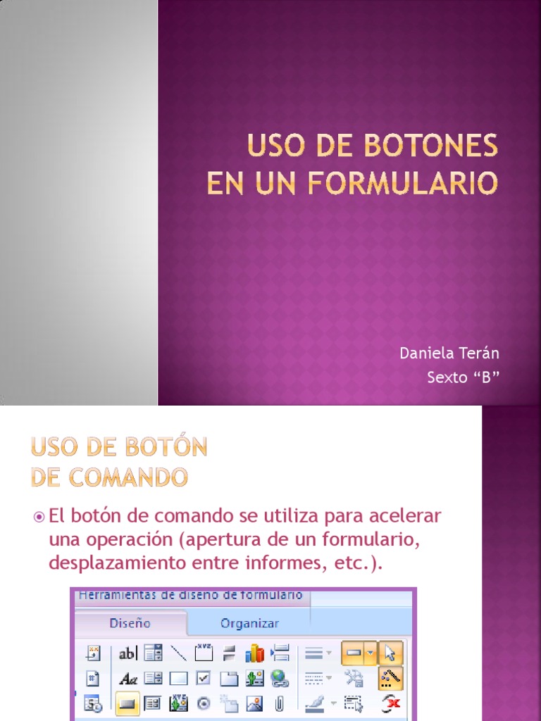 Uso de Botones | PDF | Ventana (informática) | Informática