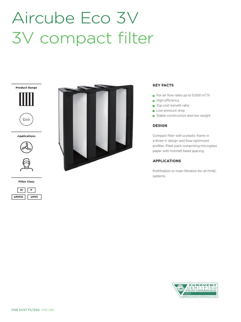 Fine Dust-Aircube | PDF | Filtration | Flow Measurement