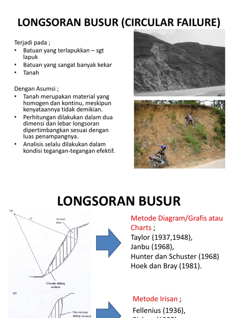 Analisis Longsoran Busur Tanah | PDF