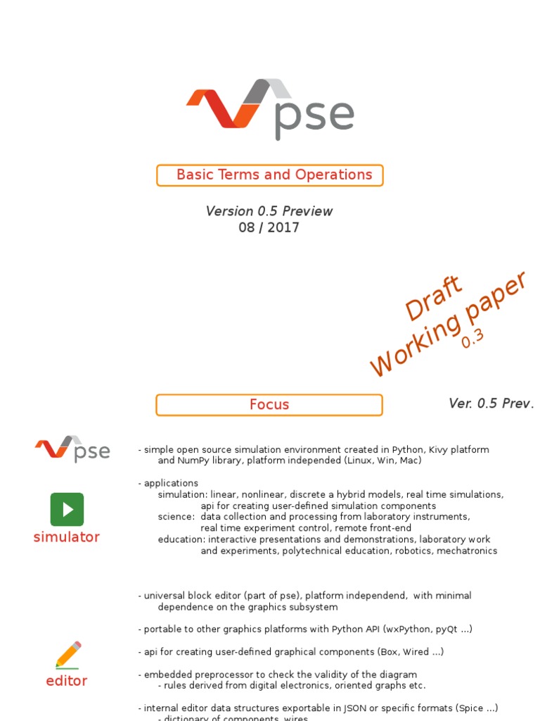 Draft Working Paper: Basic Terms and Operations | PDF | Scalar ...