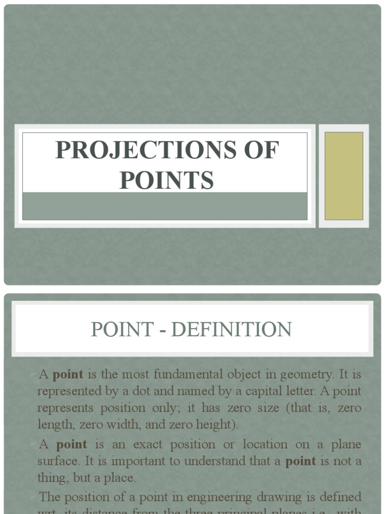 Projections of Points | PDF | Cartesian Coordinate System | Plane ...