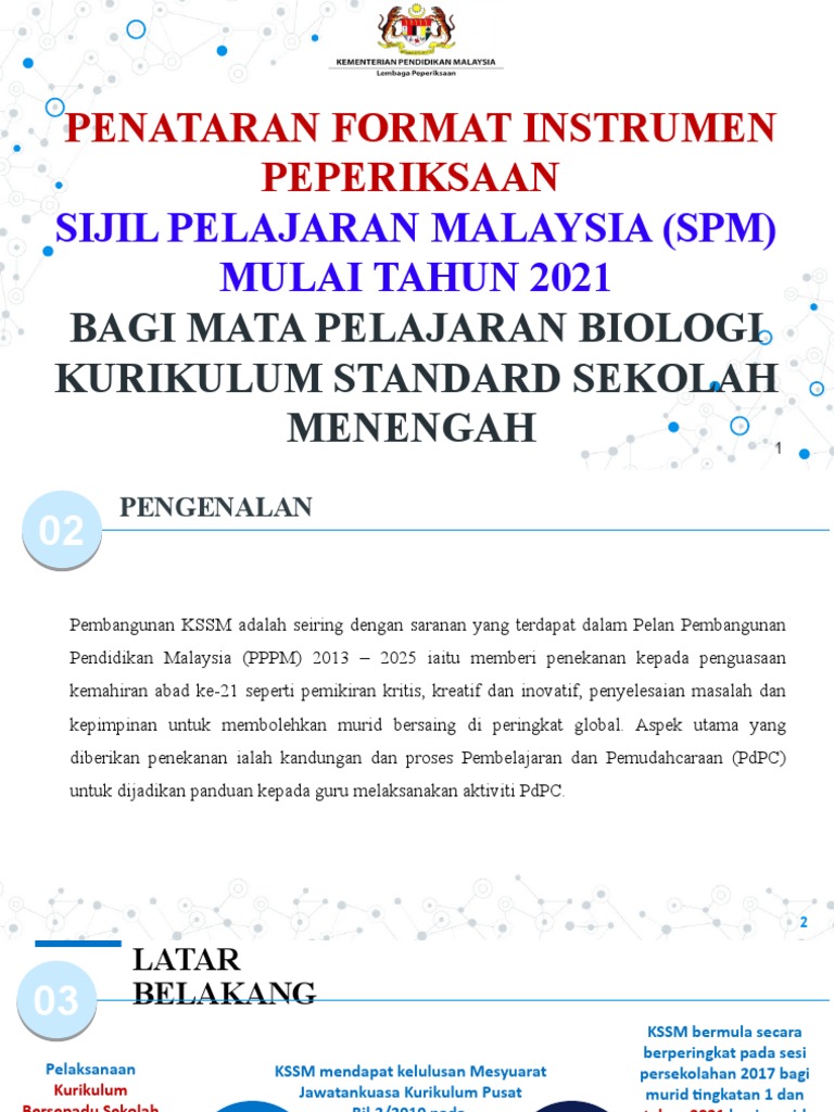 1 Format Baharu SPM Biologi KSSM | PDF