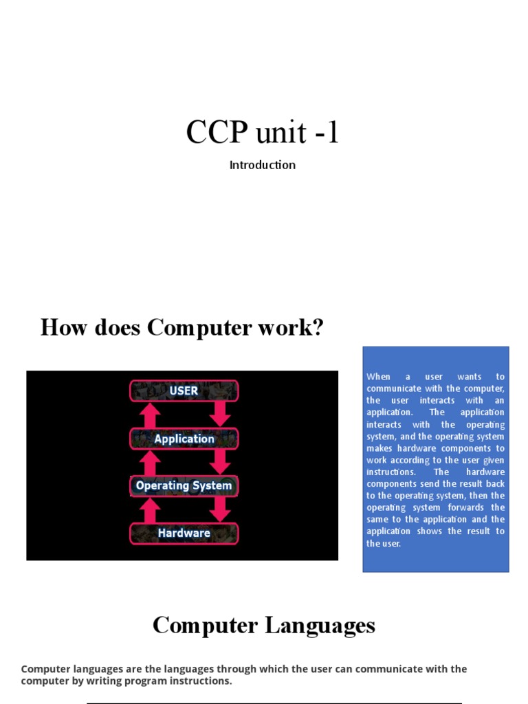 CCP Unit - 1 Cont | PDF | Assembly Language | Software Development Process