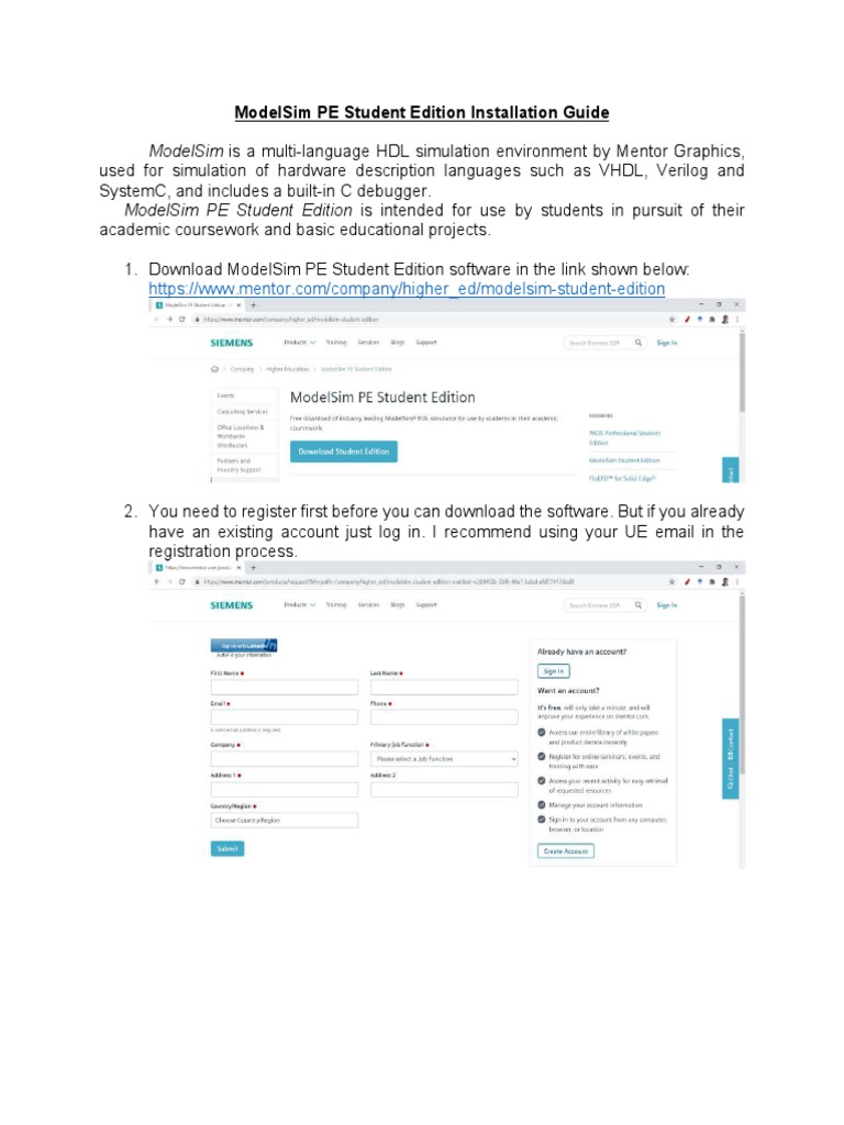 ModelSim Installation Guide | PDF