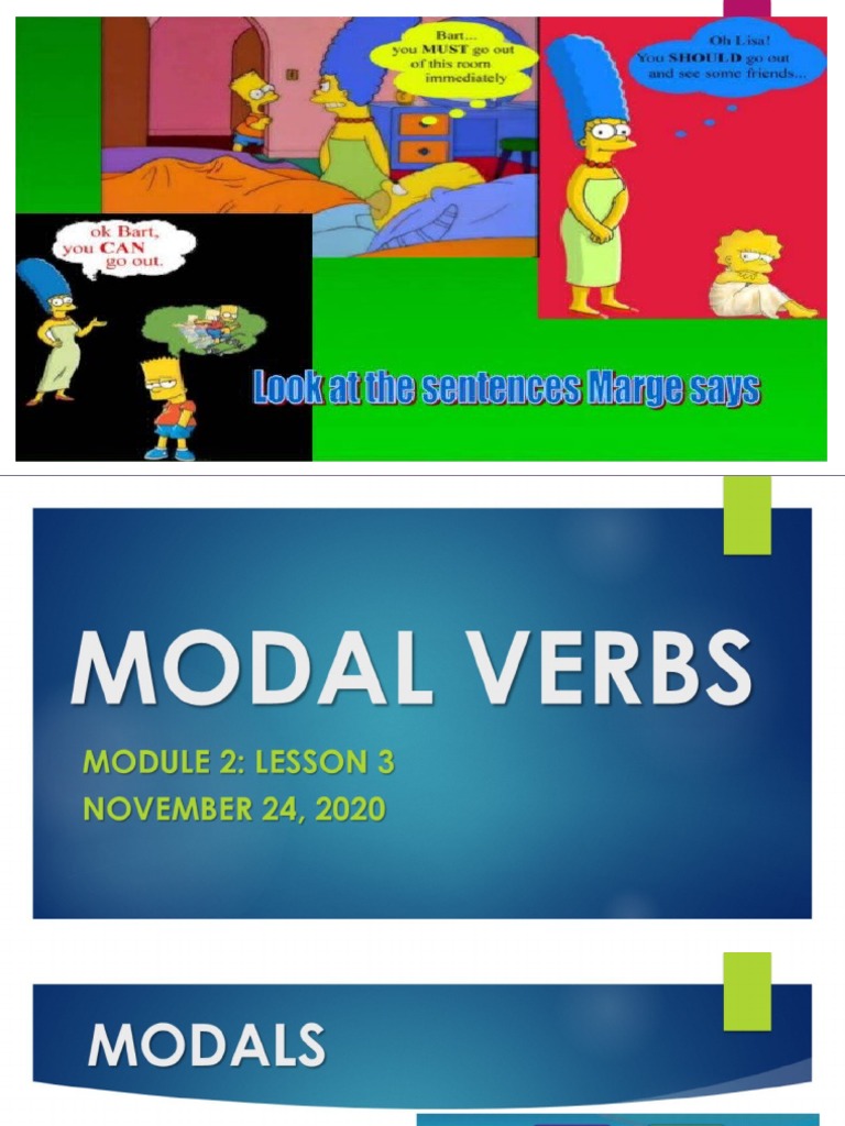 Lesson 3 Modal Verbs | PDF | Grammar | Syntax