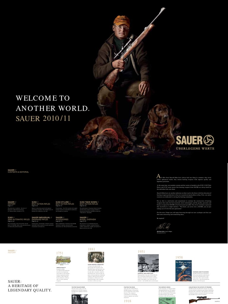 Welcome To Another World.: Sauer | PDF | Military Technology | Firearms