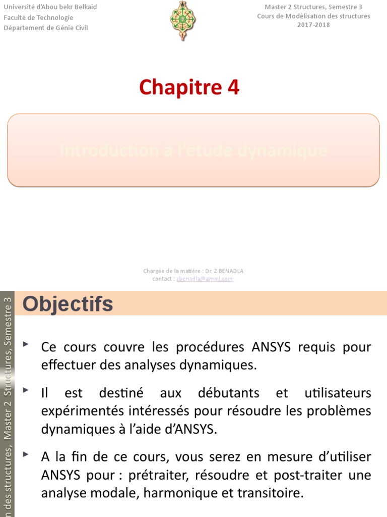 Analyse dynamique des structures avec ANSYS | PDF | Physique ...