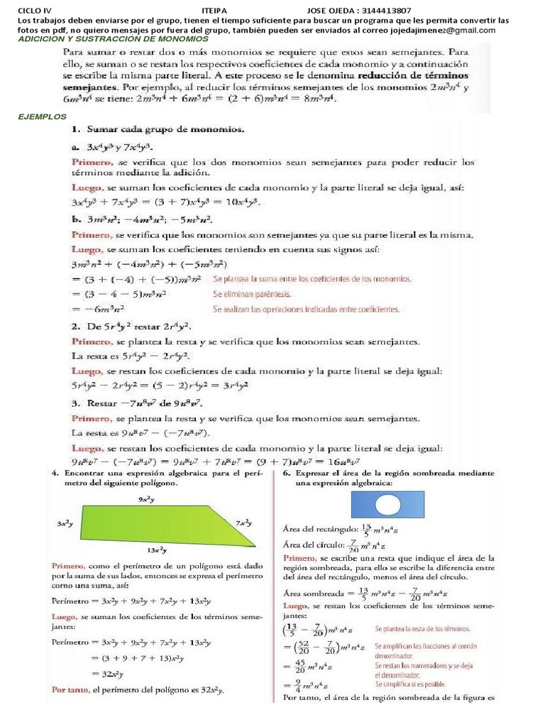 MATEMATICAS CICLO IV 2 Periodo | PDF