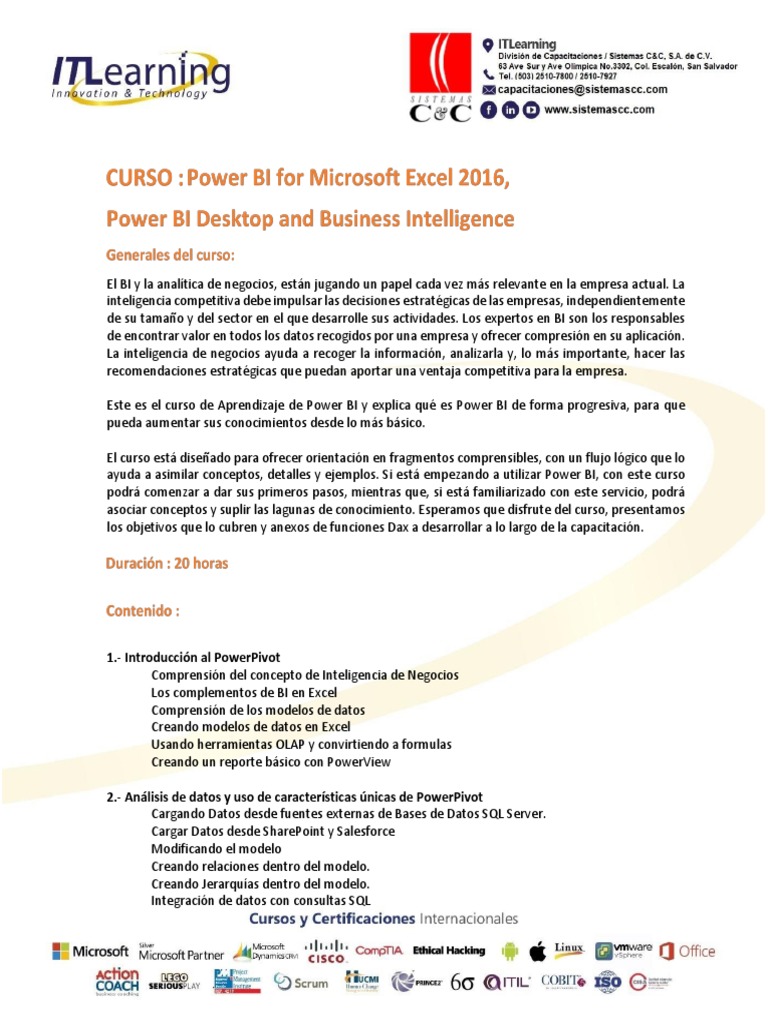 Aprendizaje integral de Power BI: desde conceptos básicos hasta visualización y análisis ...