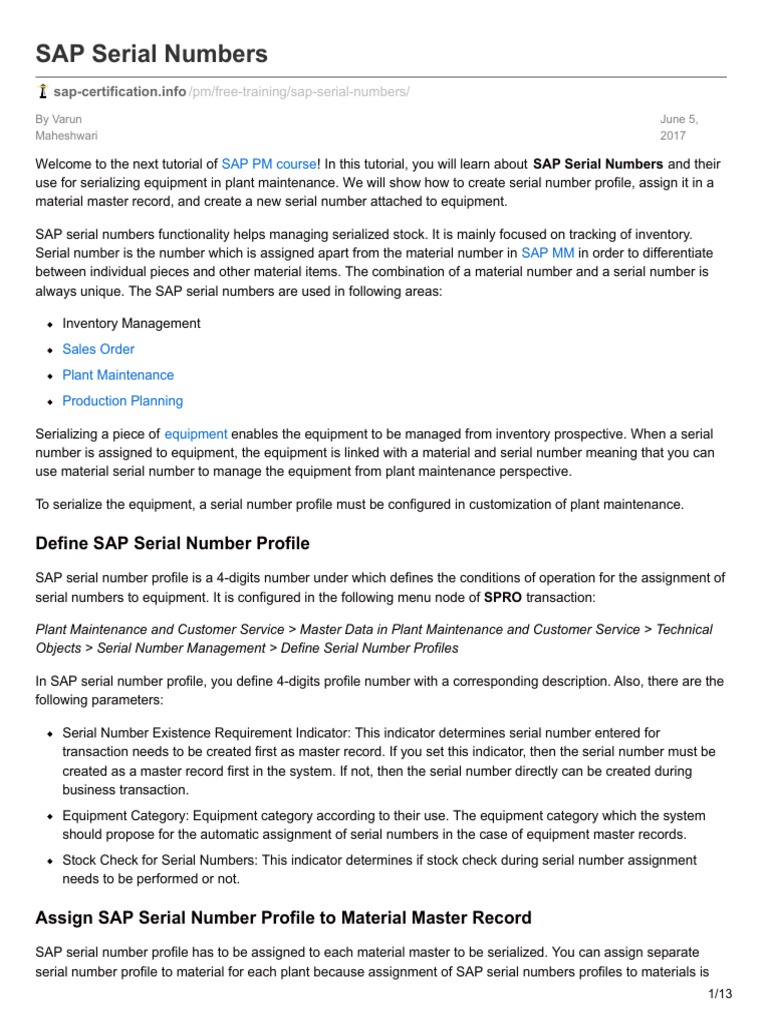 HOW TO - PLM OTC Serial Numbers | PDF | Menu (Computing) | Information
