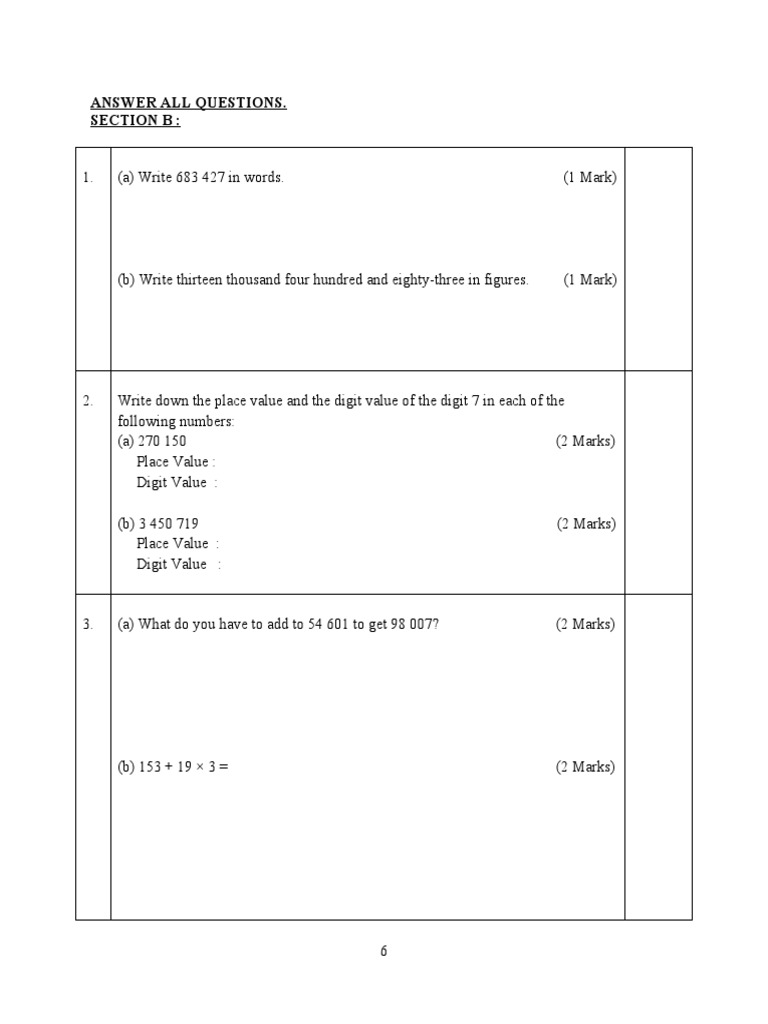 Math Questions and Answers Guide | PDF