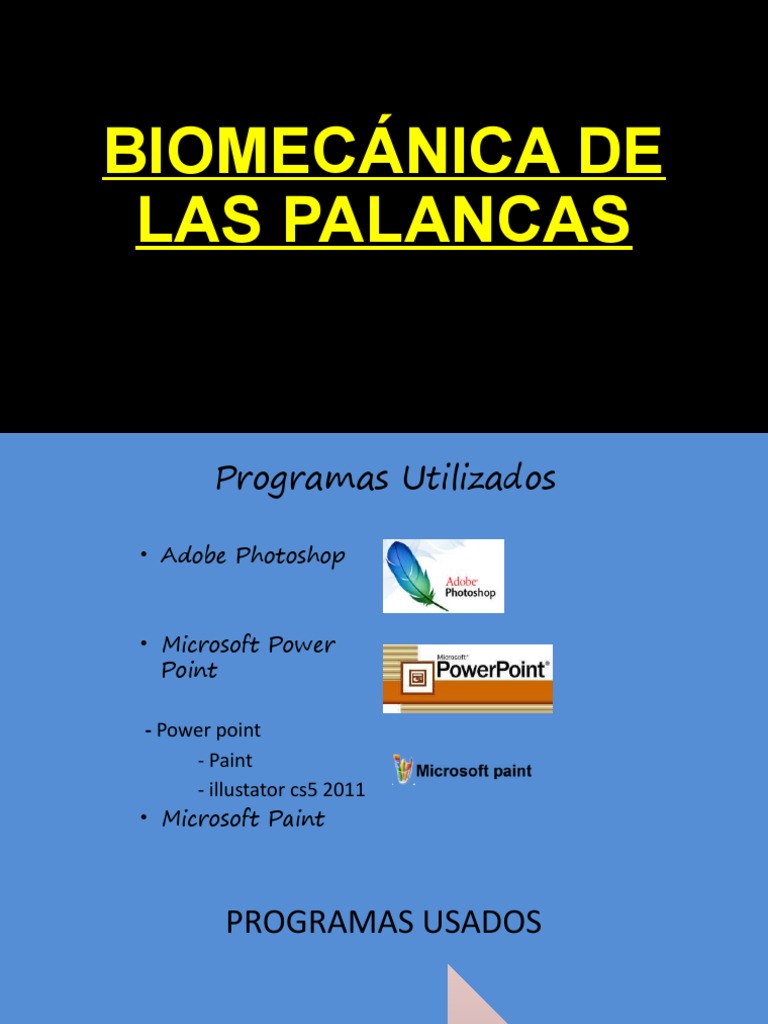 Biomecánica de Las PALANCAS | PDF | Palanca | Ingeniería mecánica