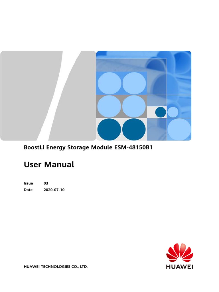 BoostLi Energy Storage Module ESM-48150B1 User Manual PDF | PDF ...