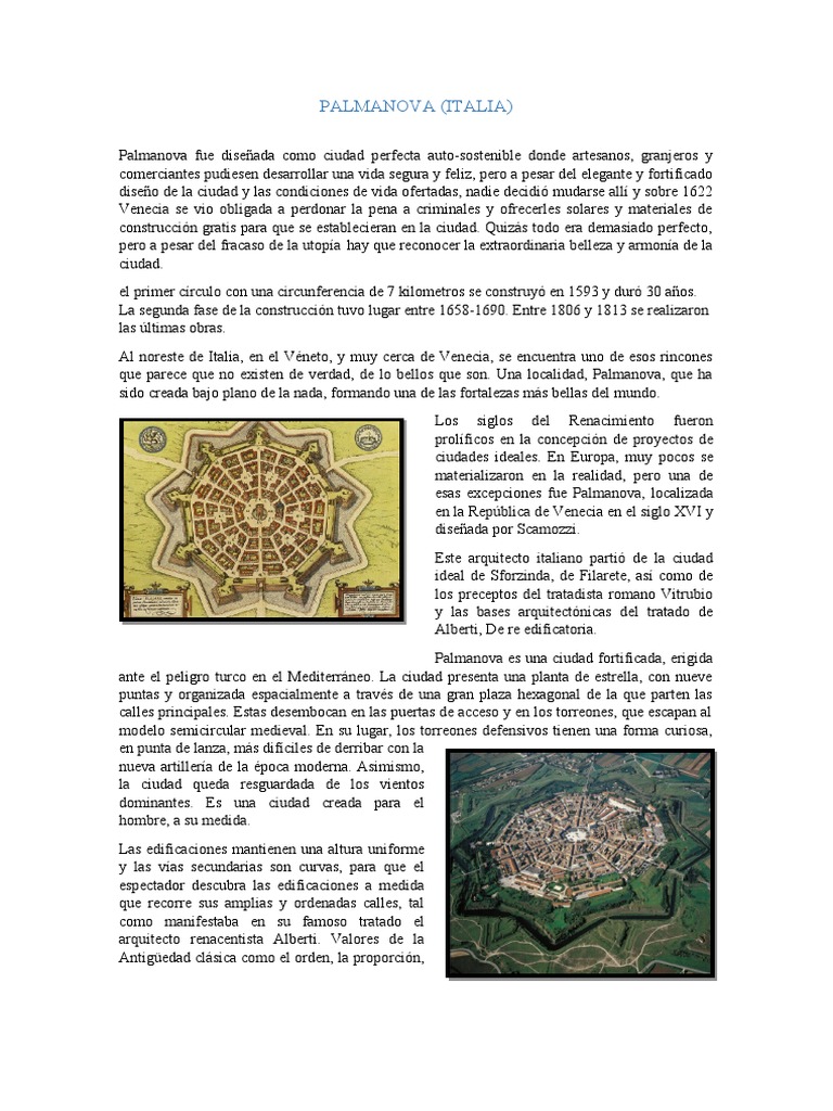 PALMANOVA | PDF | Renacimiento