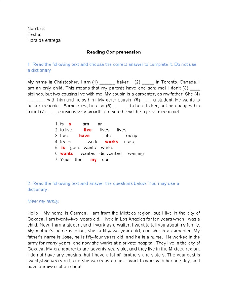 Test 1b Pdf Descargar Gratis Pdf Languages Family
