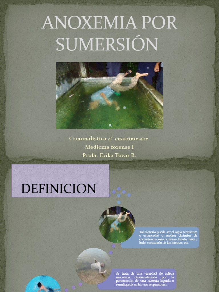 Anoxemia por sumersión: definición, clasificación, fisiopatología y ...