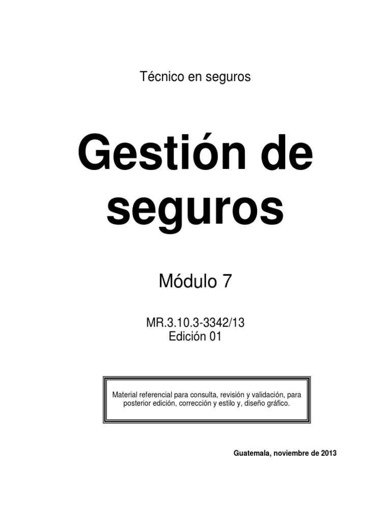 Manual de Gestion PDF | Descargar gratis PDF | Actuario | Reaseguro