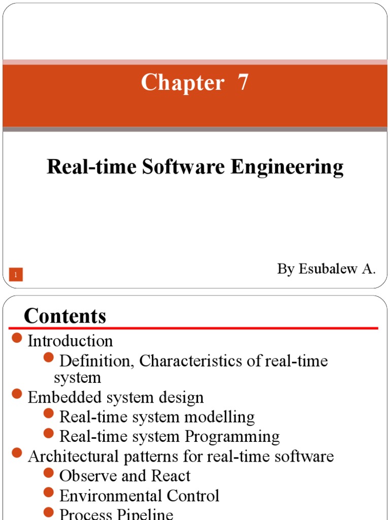 Chapter 7 - Embedded Software (Lecture 10) | PDF | Embedded System | Operating System
