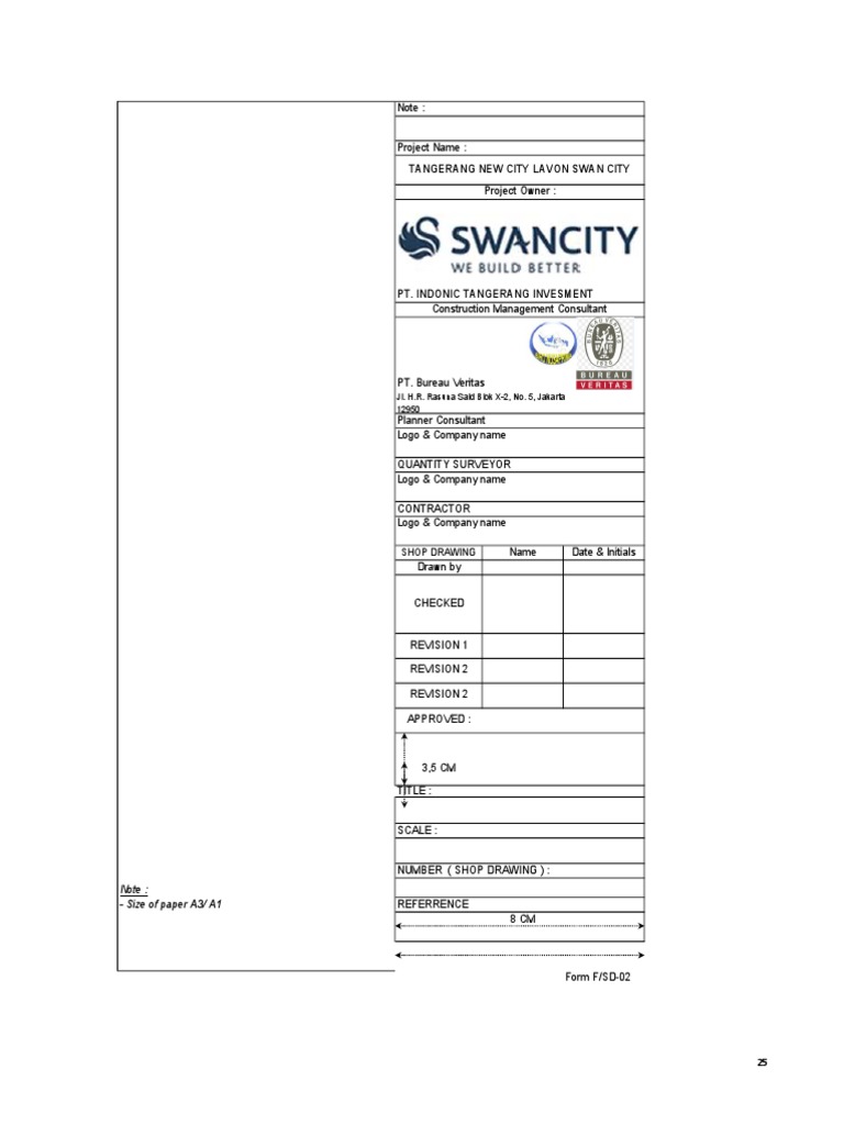 Shop Drawing Approval for Lavon City | PDF