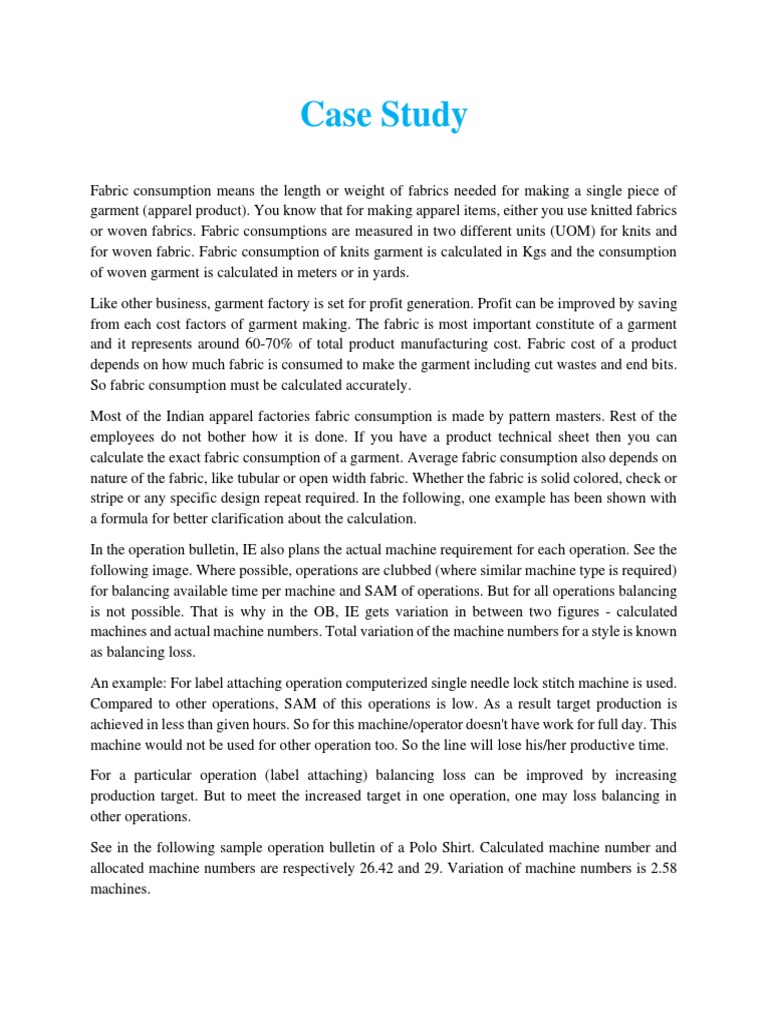 Case Study Pdf Knitting Clothing