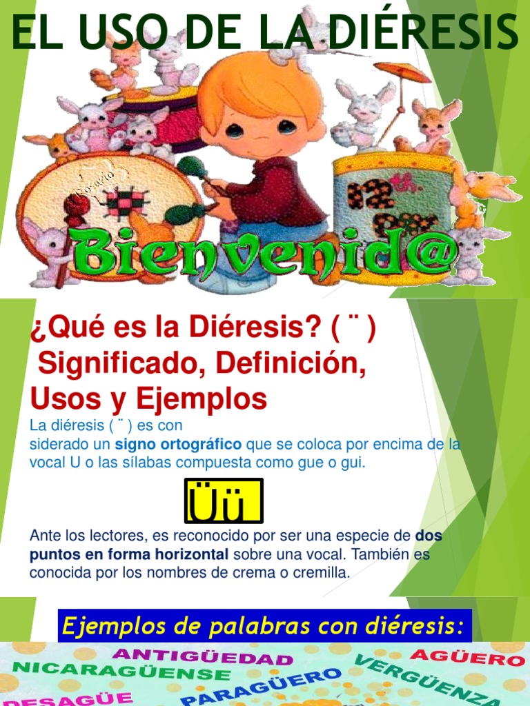 La diéresis: su significado, definición y usos en el lenguaje escrito | PDF