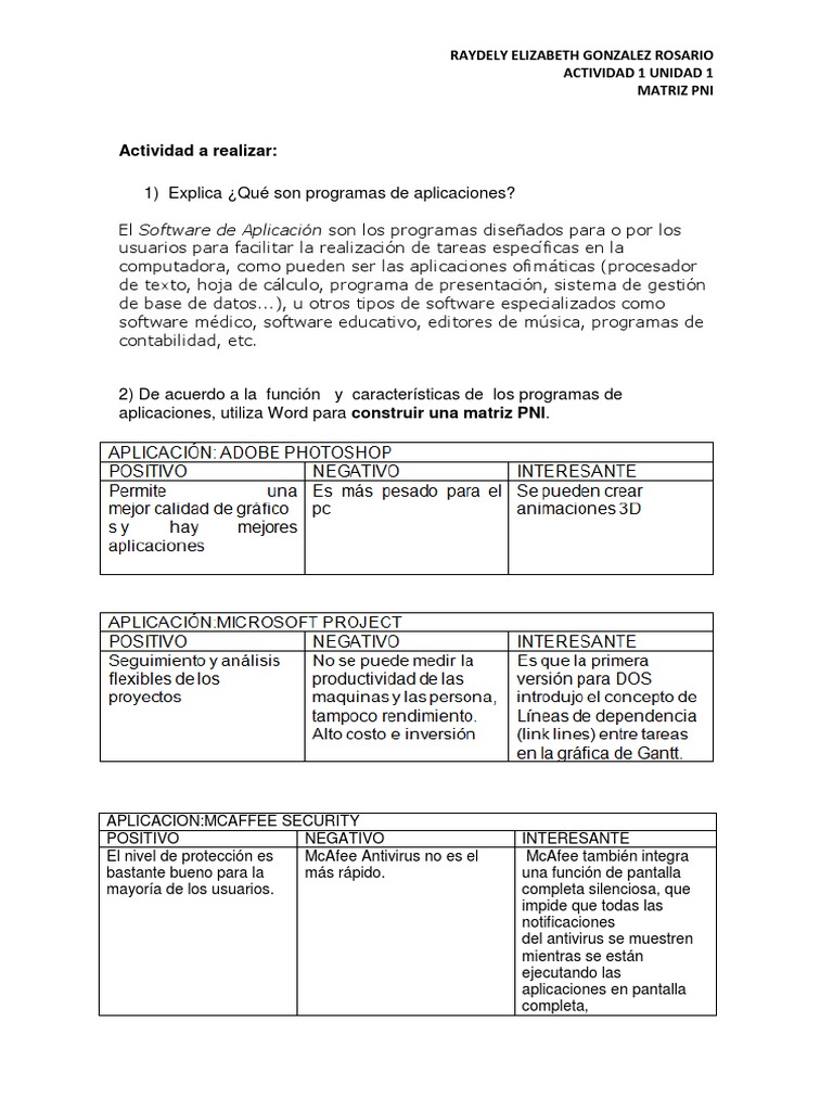 Matriz Pni | PDF