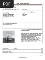 Furniture Specification Sheet | PDF