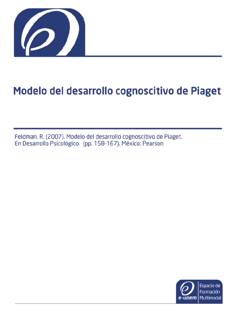 Modelo Del Desarrollo Cognoscitivo de Piaget PDF | PDF
