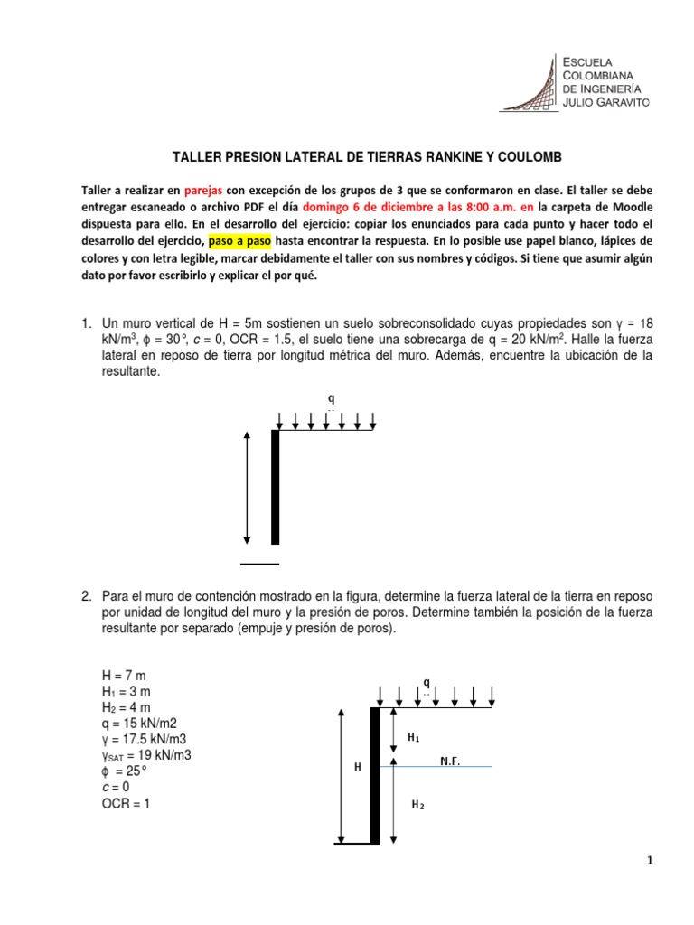 Taller Presion Lateral 2020 2 Pdf Science Ciencia Y Tecnología