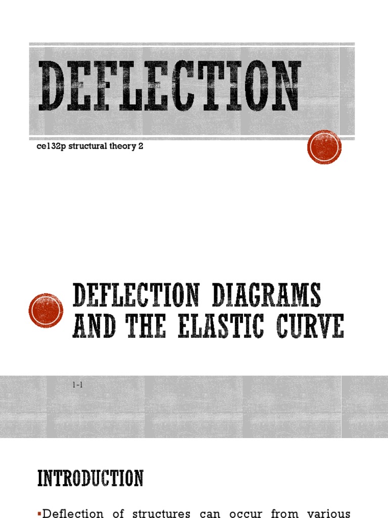 1 Deflection Diagrams and The Elastic Curve 1 | PDF | Beam (Structure ...