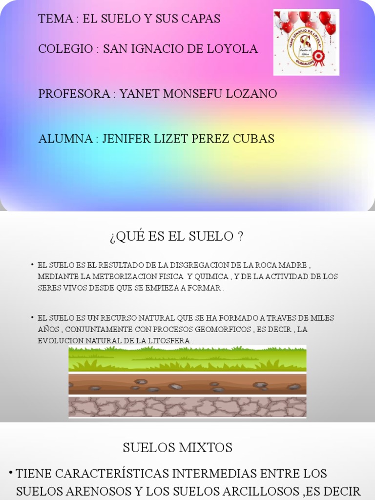 El Suelo y Sus Capas | PDF | Suelo | Agua