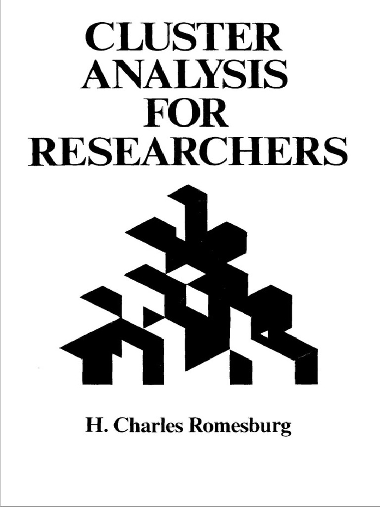 Cluster Analysis For Researcher - Charles Romesburg PDF | Download Free ...