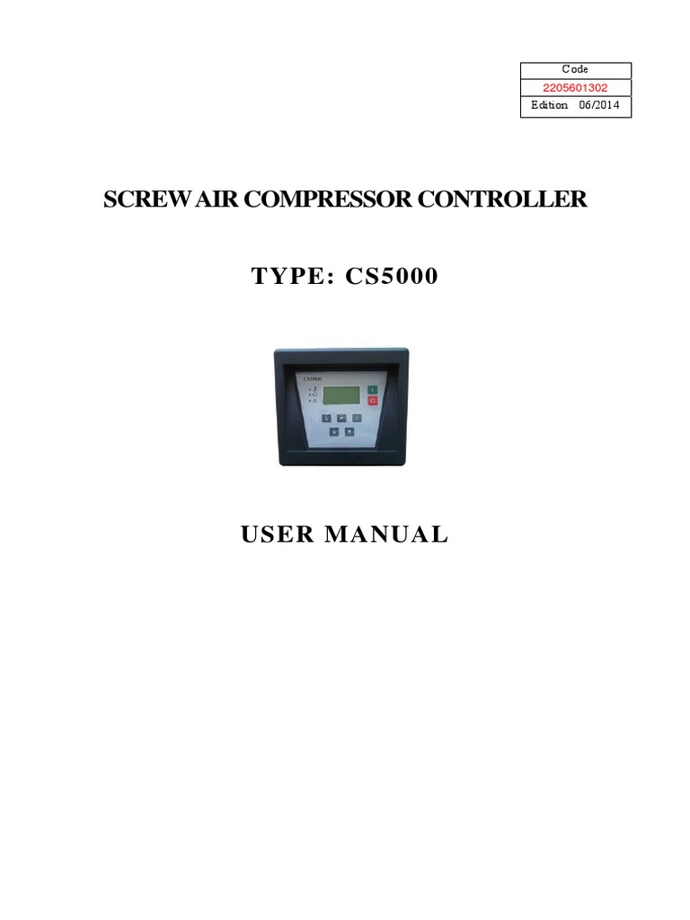 CS5000 English Manual | PDF | Electric Motor | Menu (Computing)