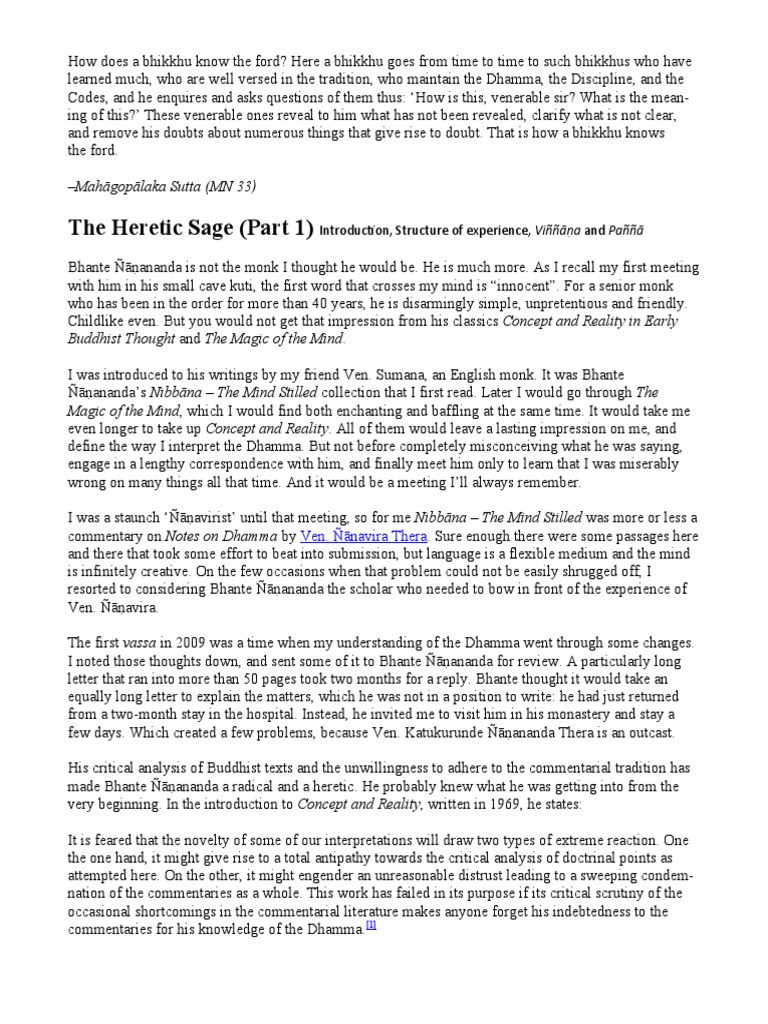 The Heretic Sage | PDF | Gautama Buddha | Śūnyatā