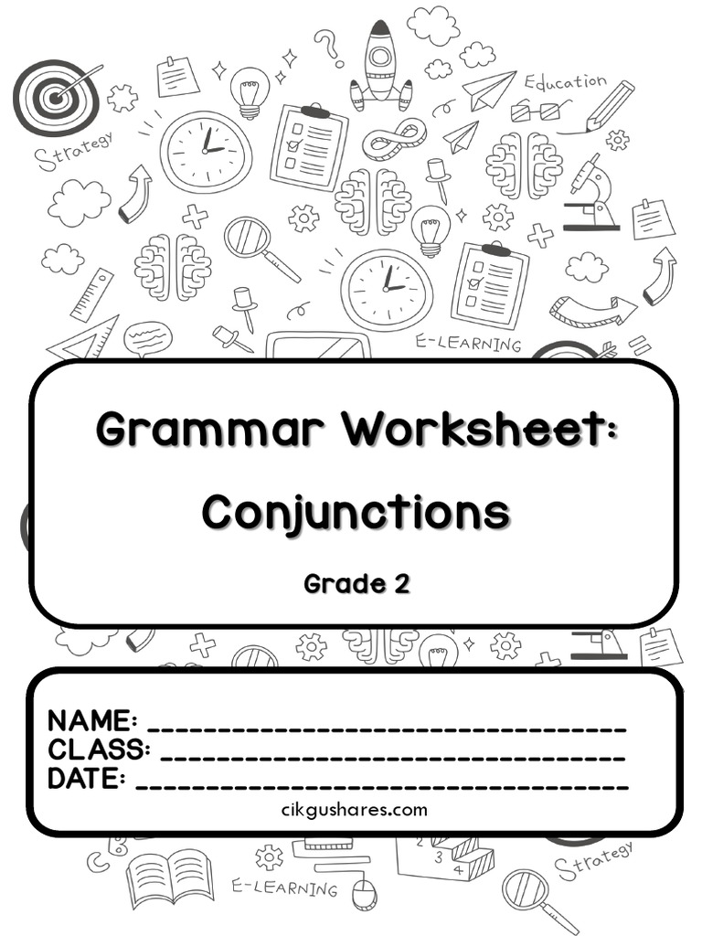 Conjunctions Grade 2 | PDF | Syntax | Grammar