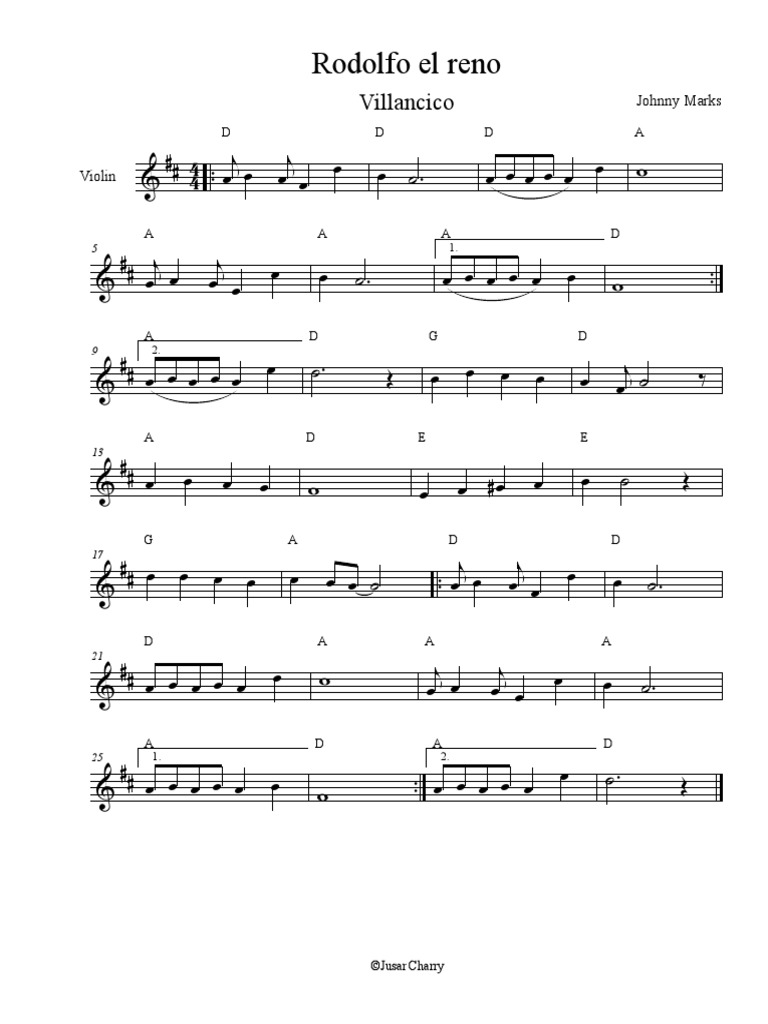 Rodolfo El Reno - Partitura | PDF